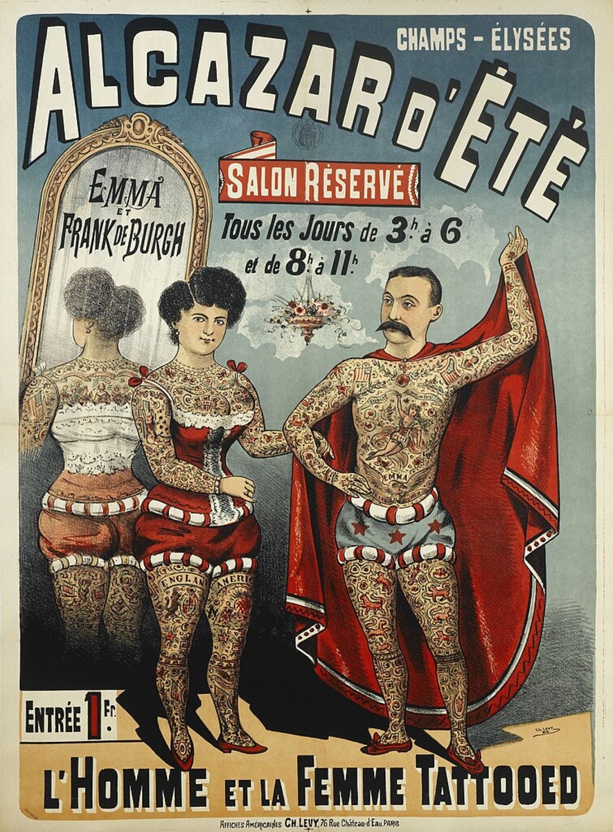 10 Tattooed Ladies of the Circus and Their Stories - HubPages