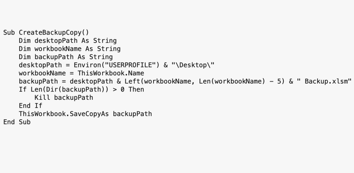 How To Create An Excel Workbook Backup With Vba Hubpages 6524