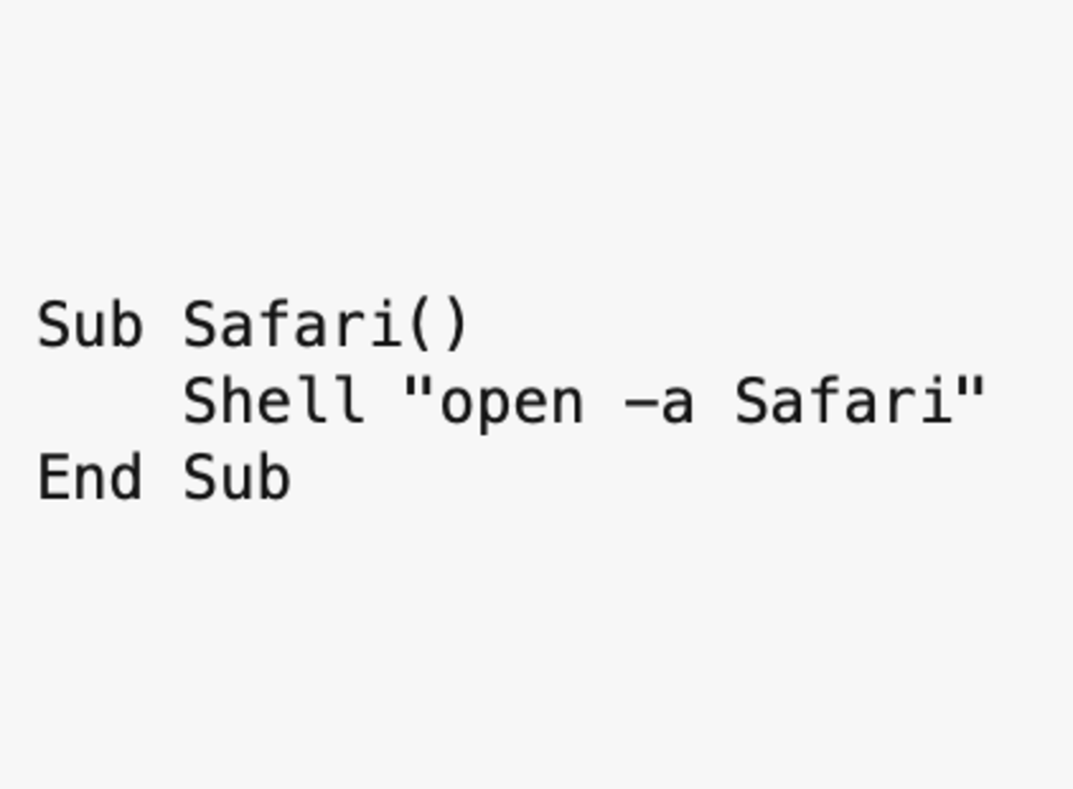 Vba To Open Mac Programs From Excel Hubpages