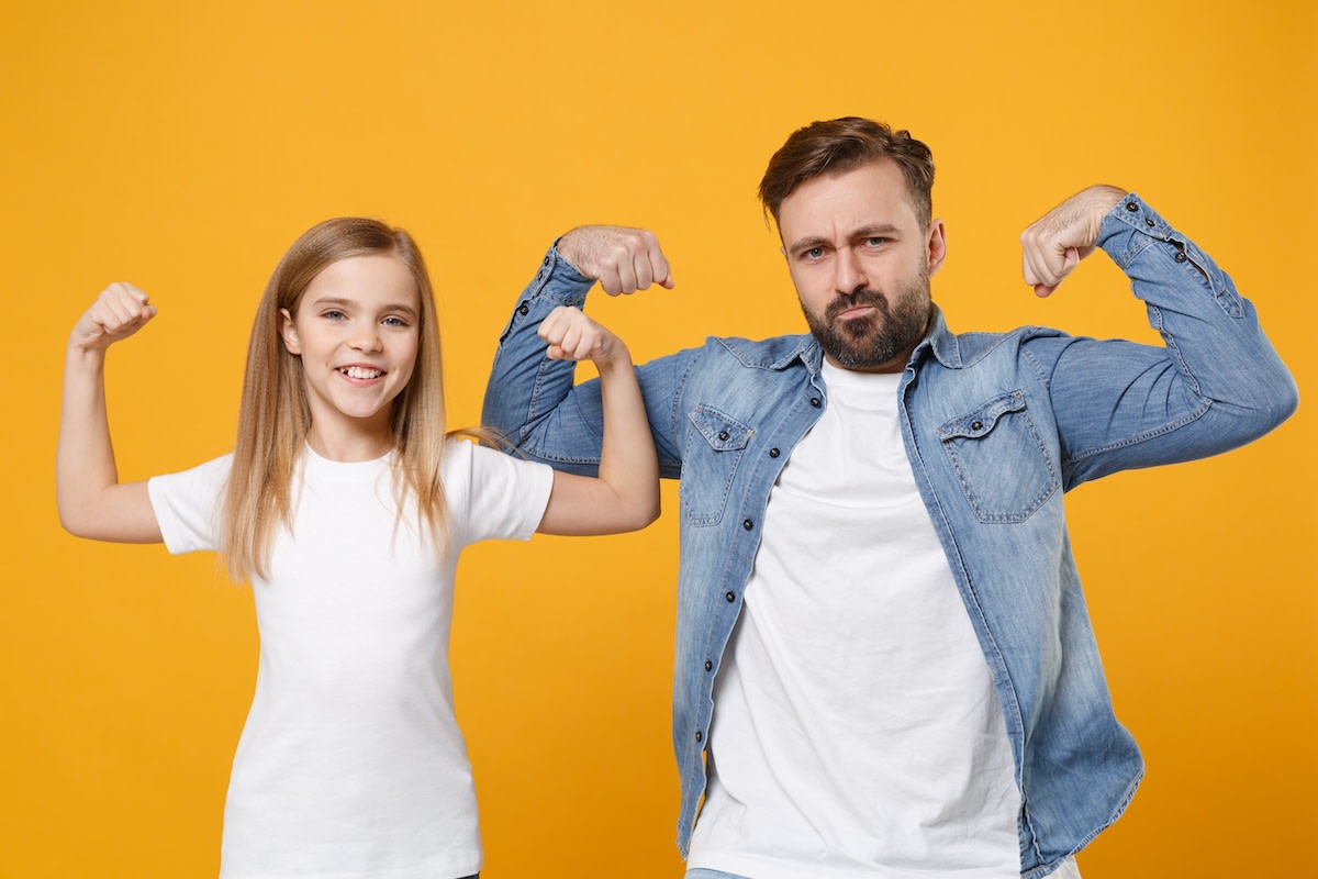 Big Tough Dad Shows How He’s Up for the Challenge of Parenting With No ...