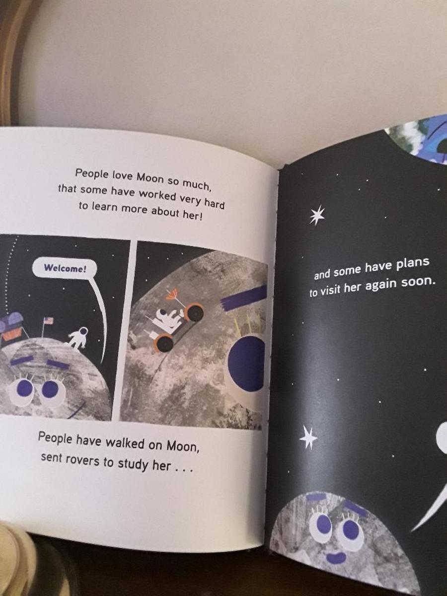 Moon Tells Her Story of Her Place in Space in Picture Book for Young ...