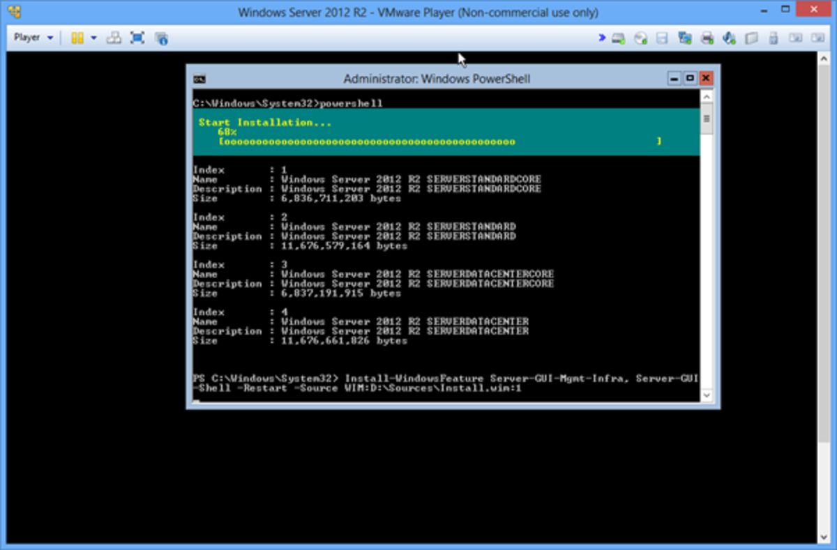 Converting From Server 2012 Core Install To Full Gui