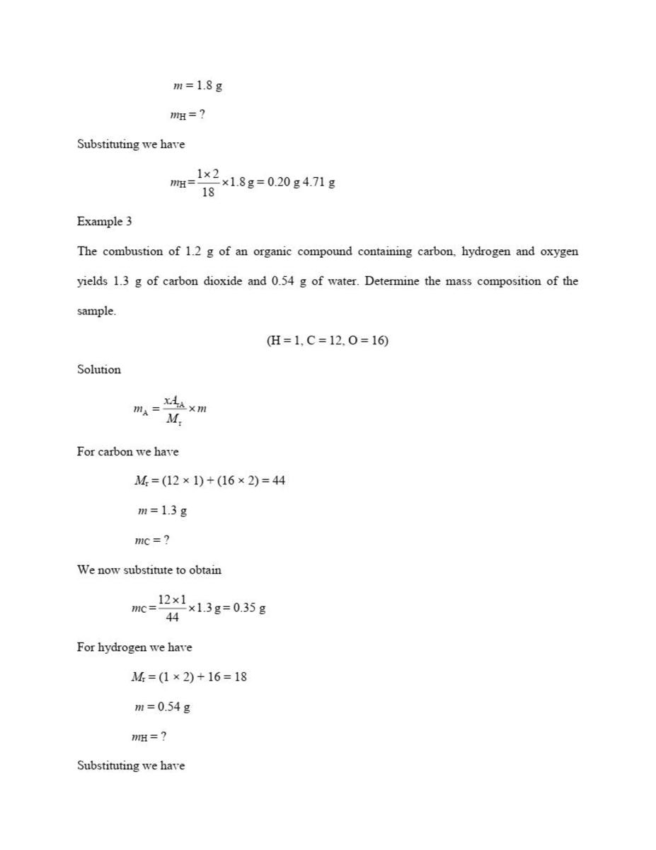 Chemistry Calculations: Formula, Mass and Mole - HubPages