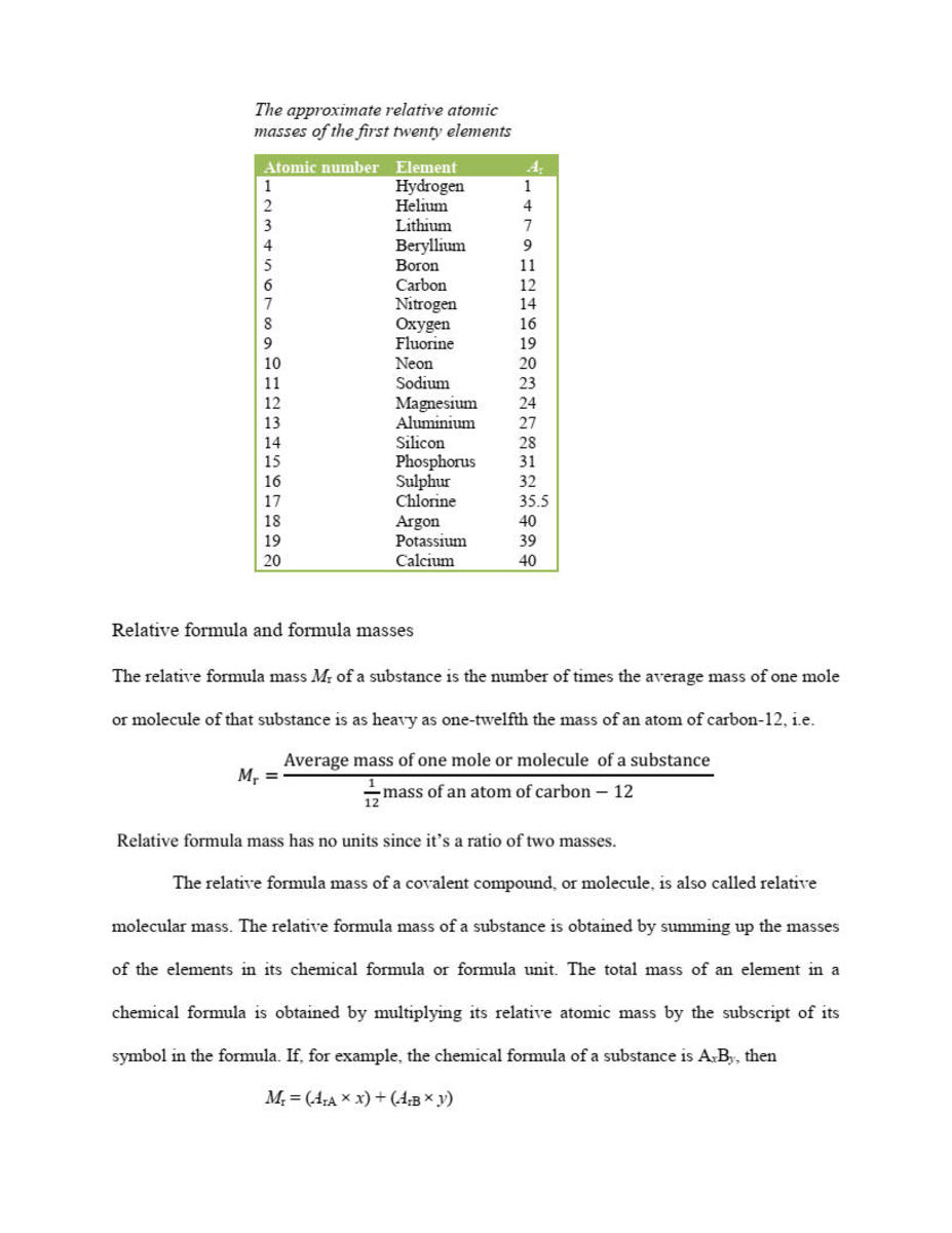 Chemistry Calculations: Formula, Mass and Mole - HubPages
