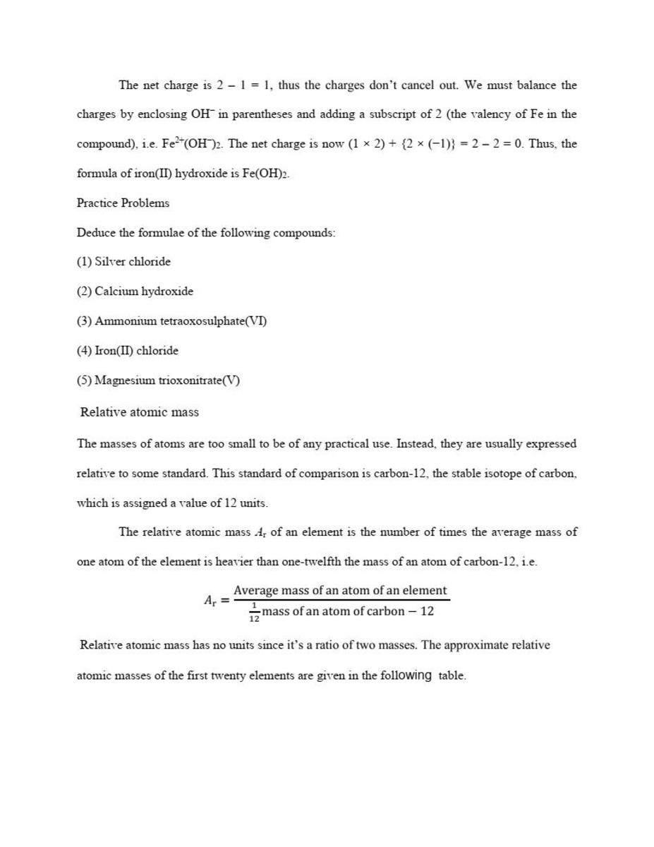 Chemistry Calculations: Formula, Mass and Mole - HubPages
