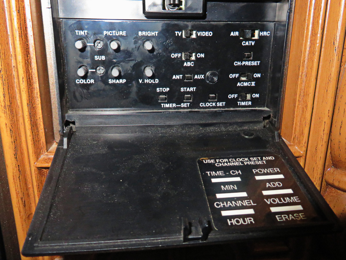 1985 Curtis Mathes Color Television Console Model K2654RM, Curtis ...