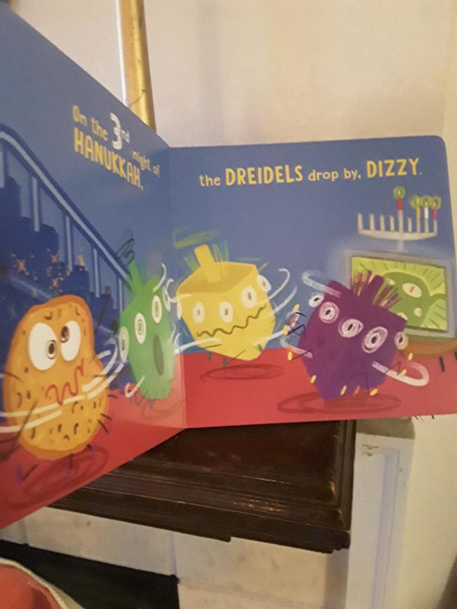 Hanukkah With All the Trimmings in Adorable Board Book for Little ...