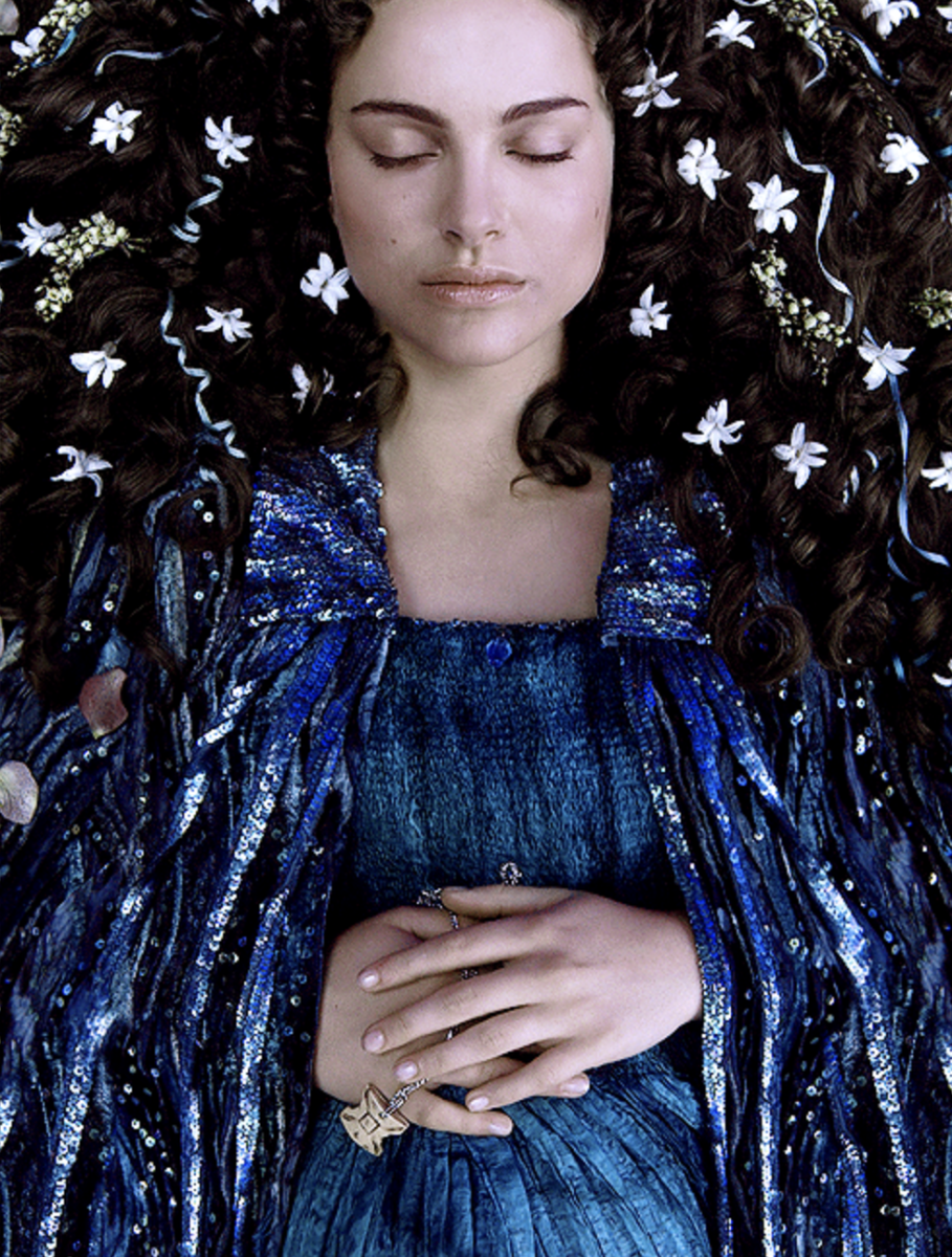 Padme Blue Dress Star Wars Padme Naberrie Amidala Cosplay Costume A