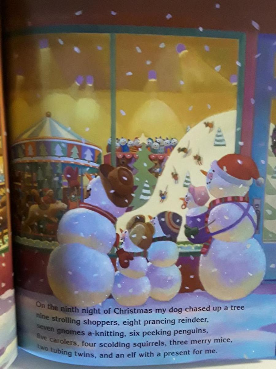 Christmas With Snowmen and a Twist on the Familiar 12 Days of Christmas ...