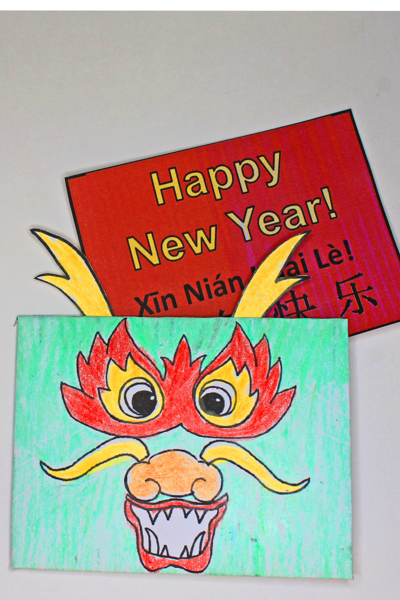 Year of the Dragon Crafts: Printable Kid Projects for Chinese New Year ...
