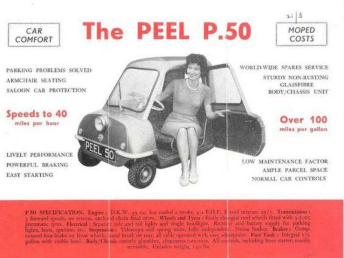 World’s Smallest Production Car: The Peel P50 - HubPages