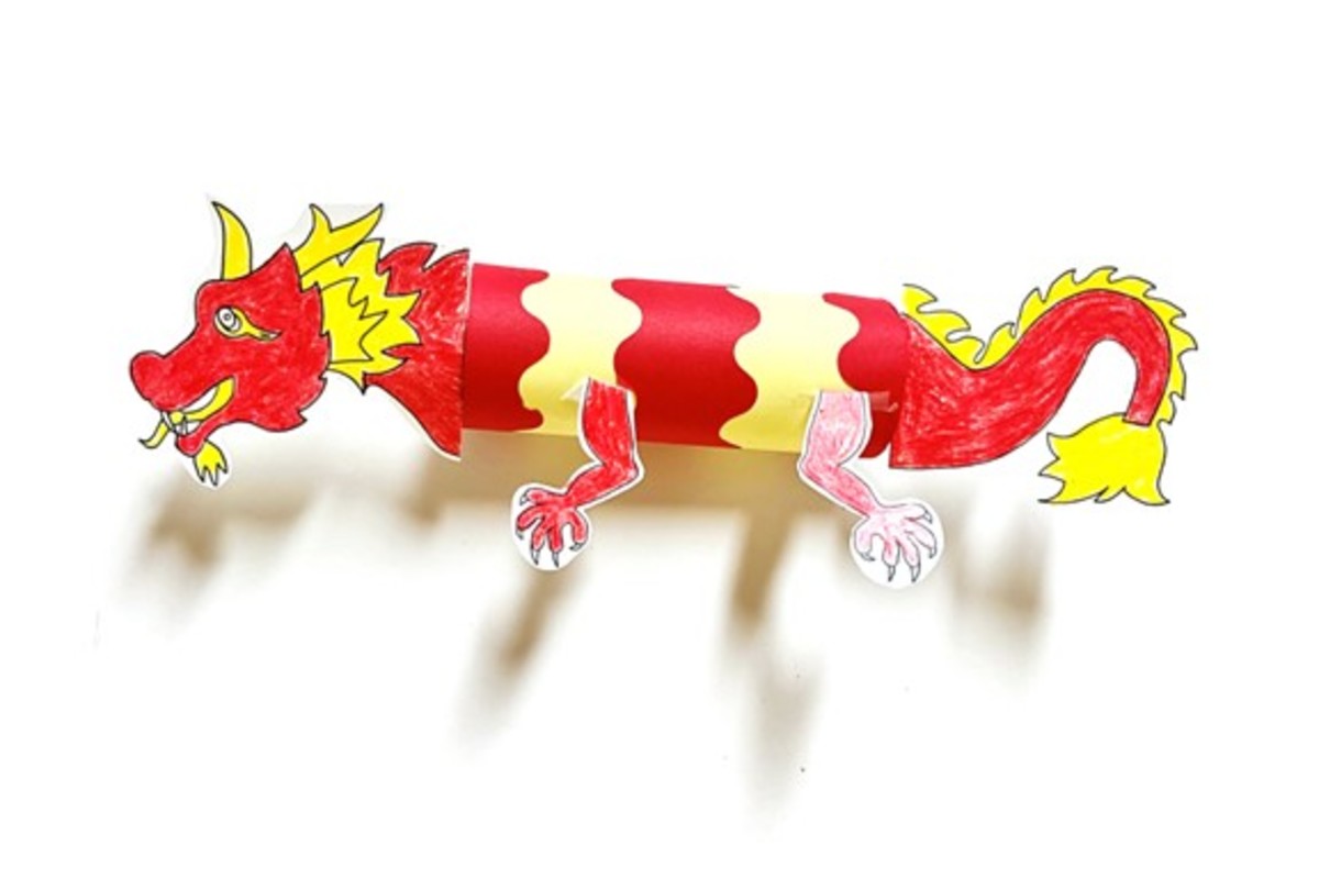 How to Craft Chinese Dragons With Printable Templates - HubPages