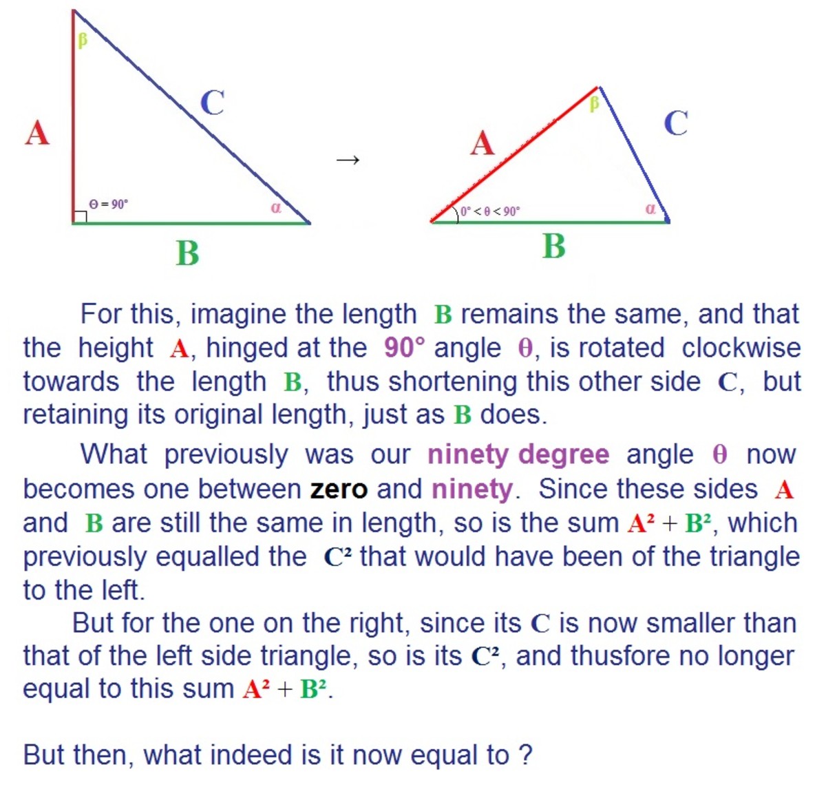The Wonder and Amusement of Triangles - Part Four : The Cosine Rule ...