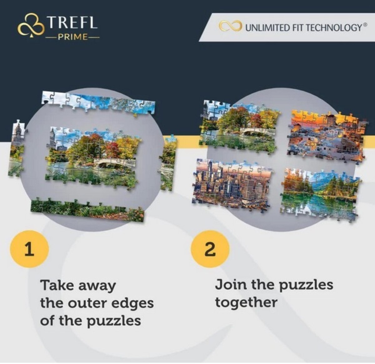 Trefl Puzzles: Ancient World Map, Cityscape: Manhattan and The Sistene ...