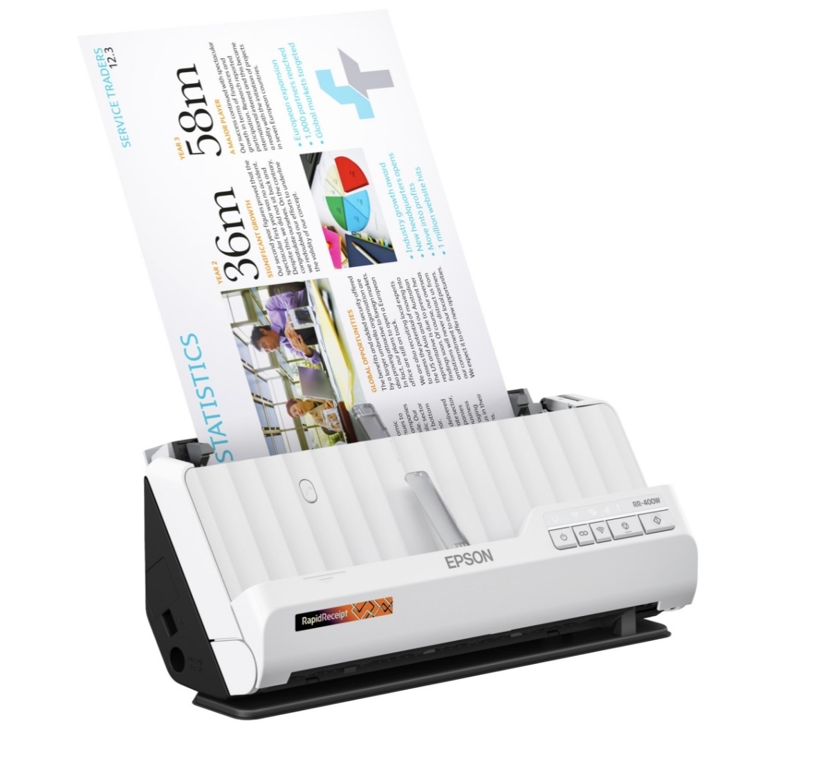Scan It With The RapidReceipt RR-400W Wireless Compact Desktop Receipt ...