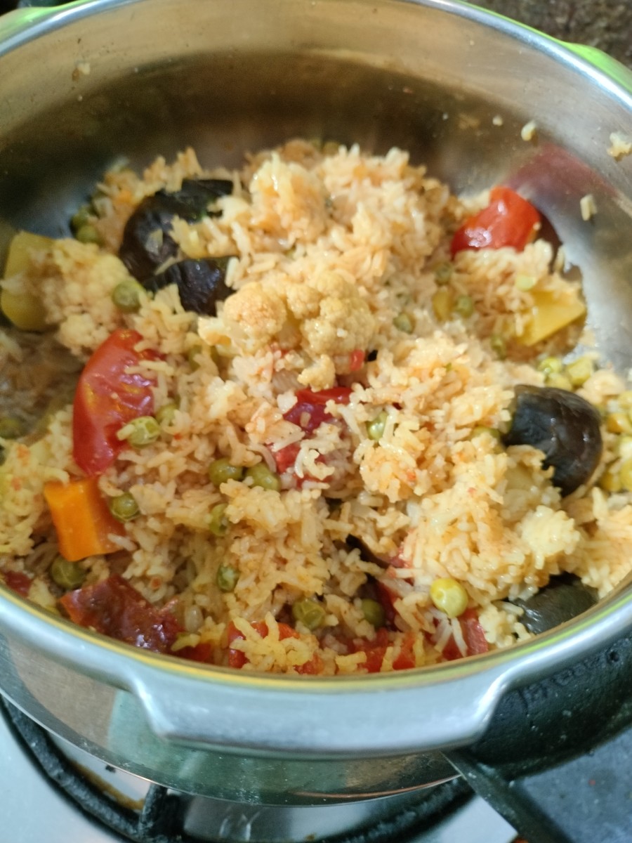 Tasty Mixed Vegetable Pulao Pressure Cooker Cooked - HubPages
