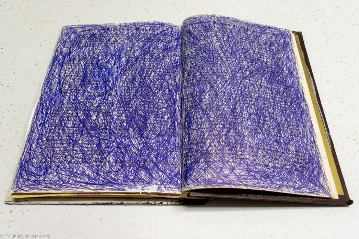 Creating Backgrounds in Altered Books - HubPages