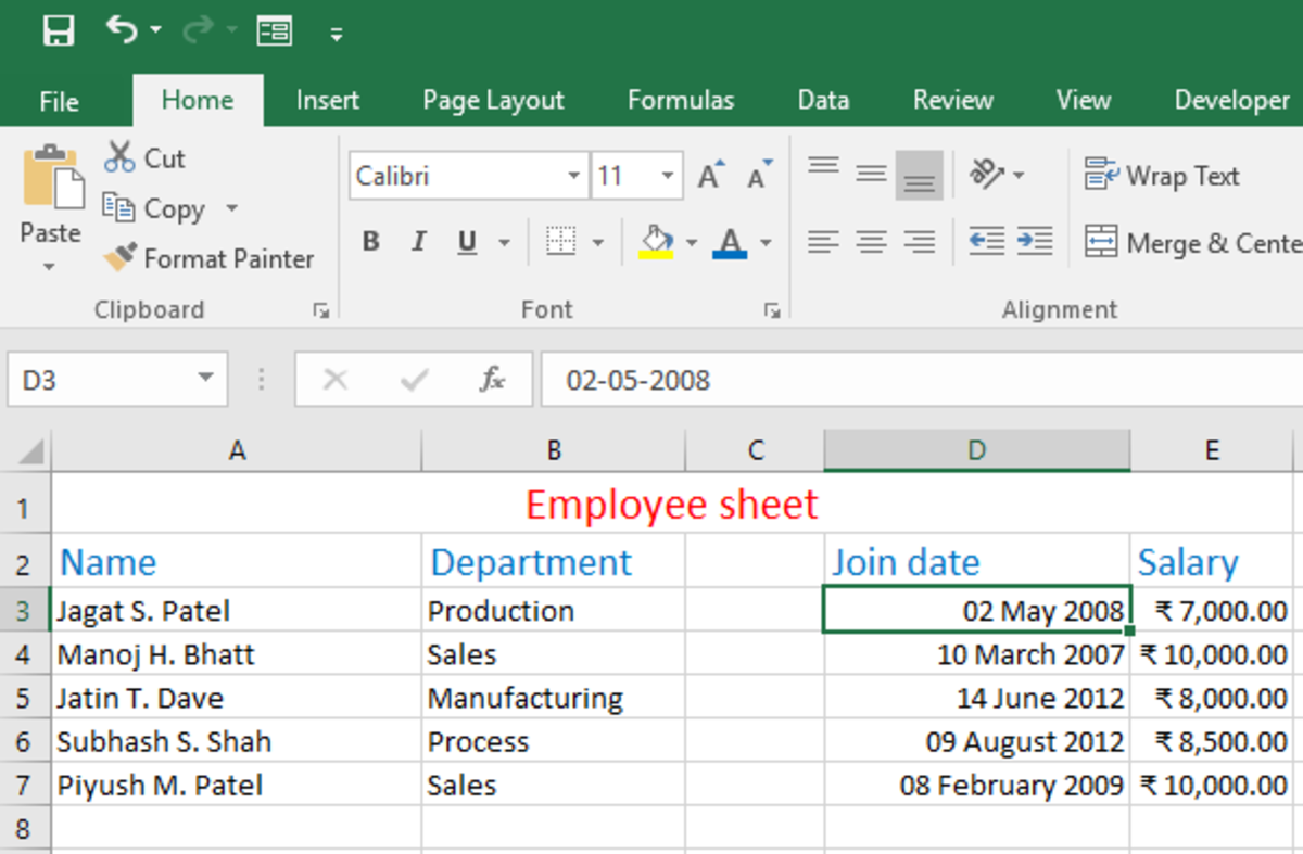 Basic Formatting in Excel - HubPages