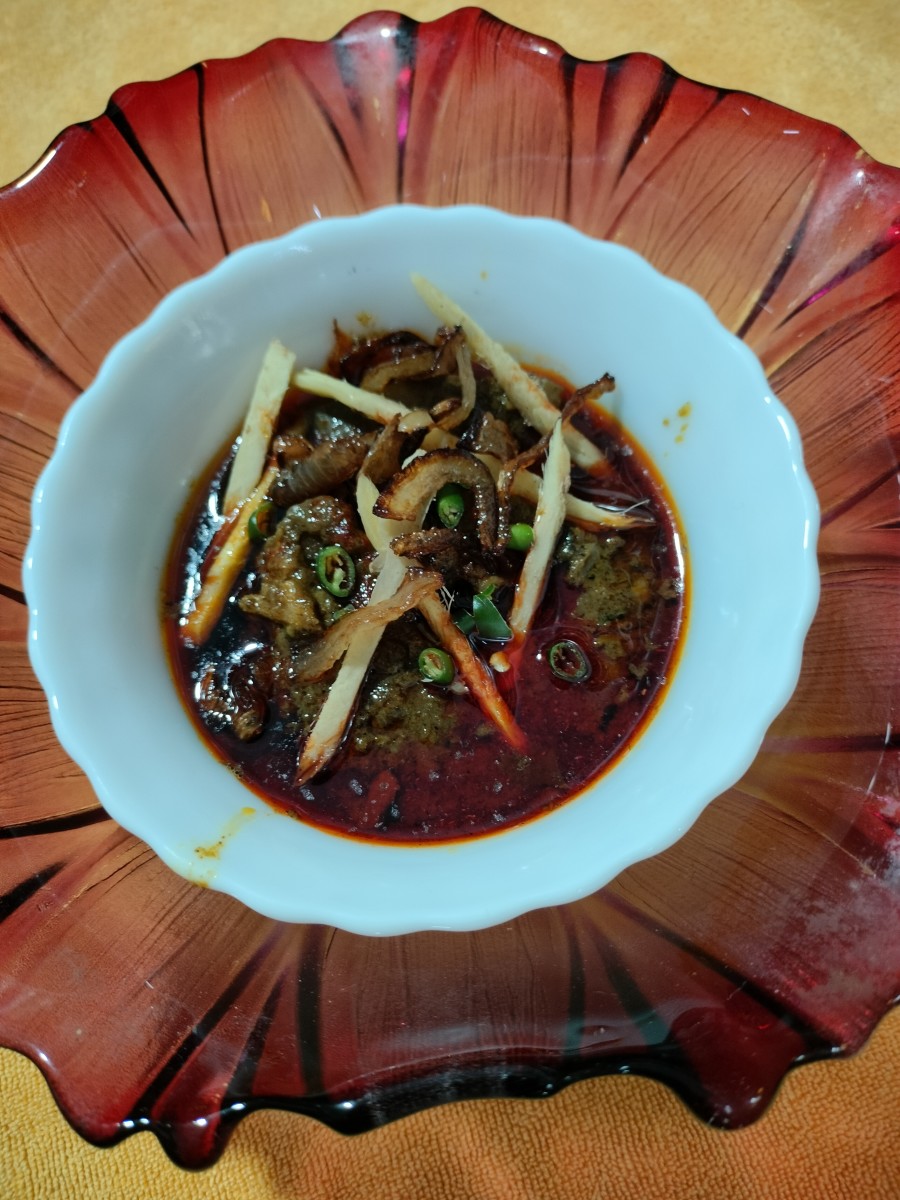 Nihari Mutton Nalli Curry; and Real Nihari Masala - Making Details ...