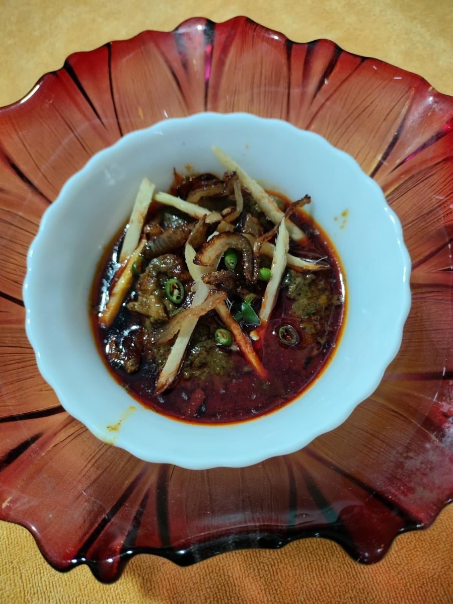 Nihari Mutton Nalli Curry; and Real Nihari Masala - Making Details ...