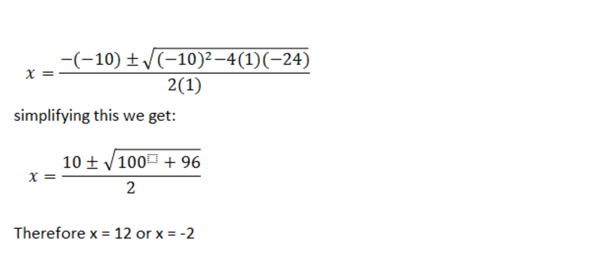 Solving a Quadratic Equation by Using the Quadratic Formula - HubPages