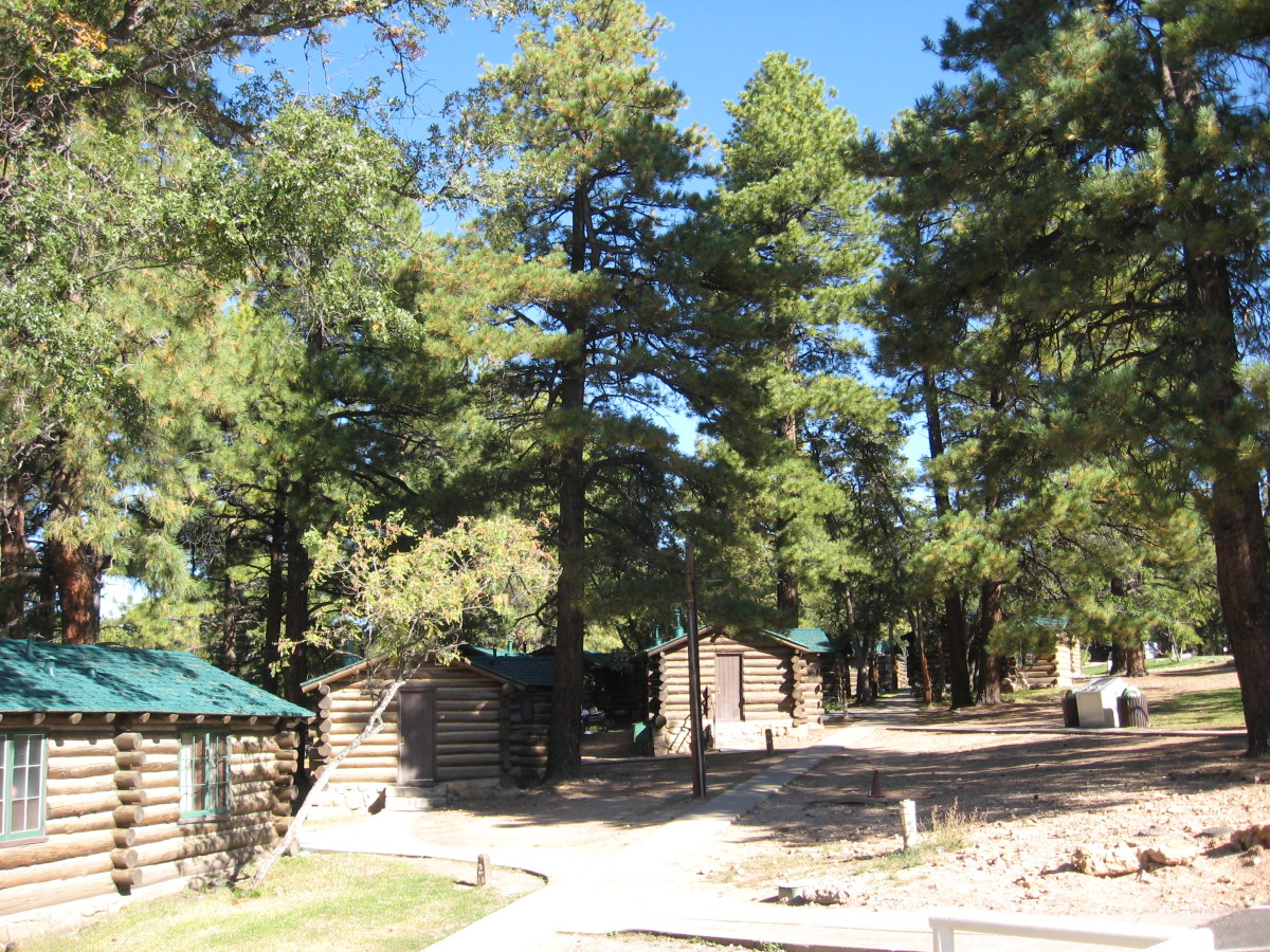 The North Rim of the Grand Canyon Arizona and the Grand Canyon Lodge A ...