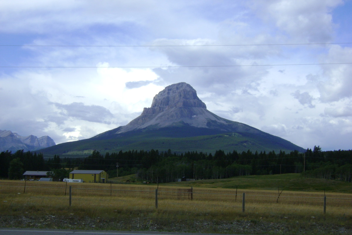 Visiting Crowsnest Lake, Alberta, Overlooked by Crowsnest Mountain ...