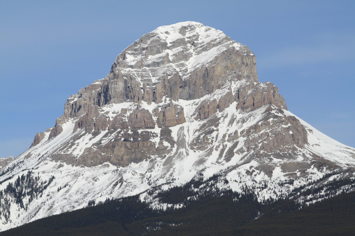 Visiting Crowsnest Lake, Alberta, Overlooked by Crowsnest Mountain ...