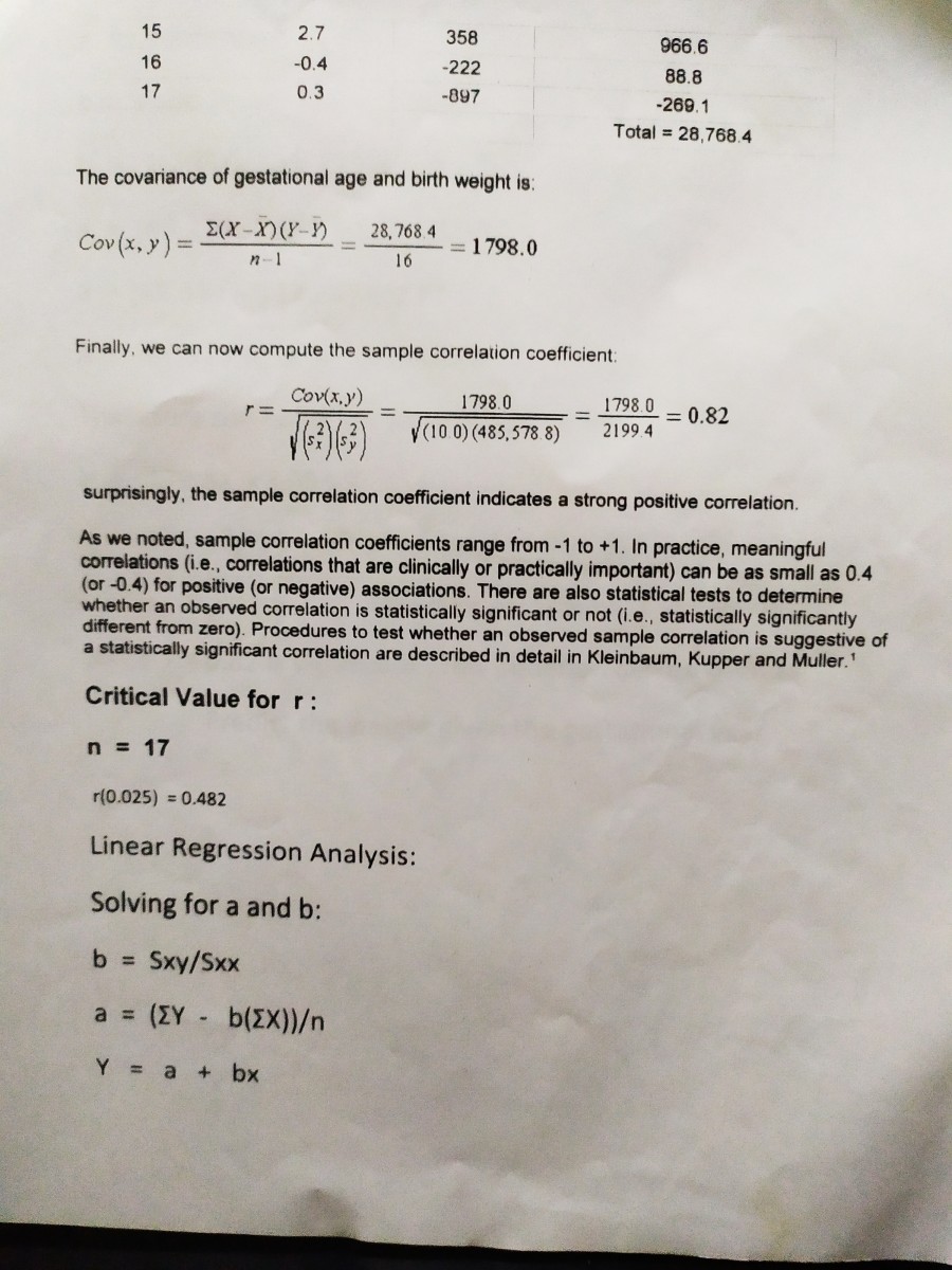 Hypothesis Testing With Correlation And Regression Analysis Hubpages