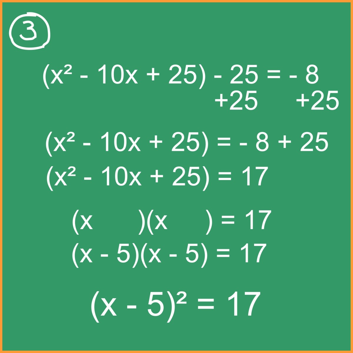 Algebra: Completing the Square to Solve Quadratic Equations - HubPages