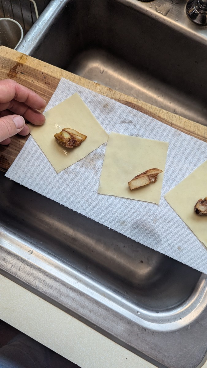 Pan Fried Apple Filled Wonton Wraps - HubPages