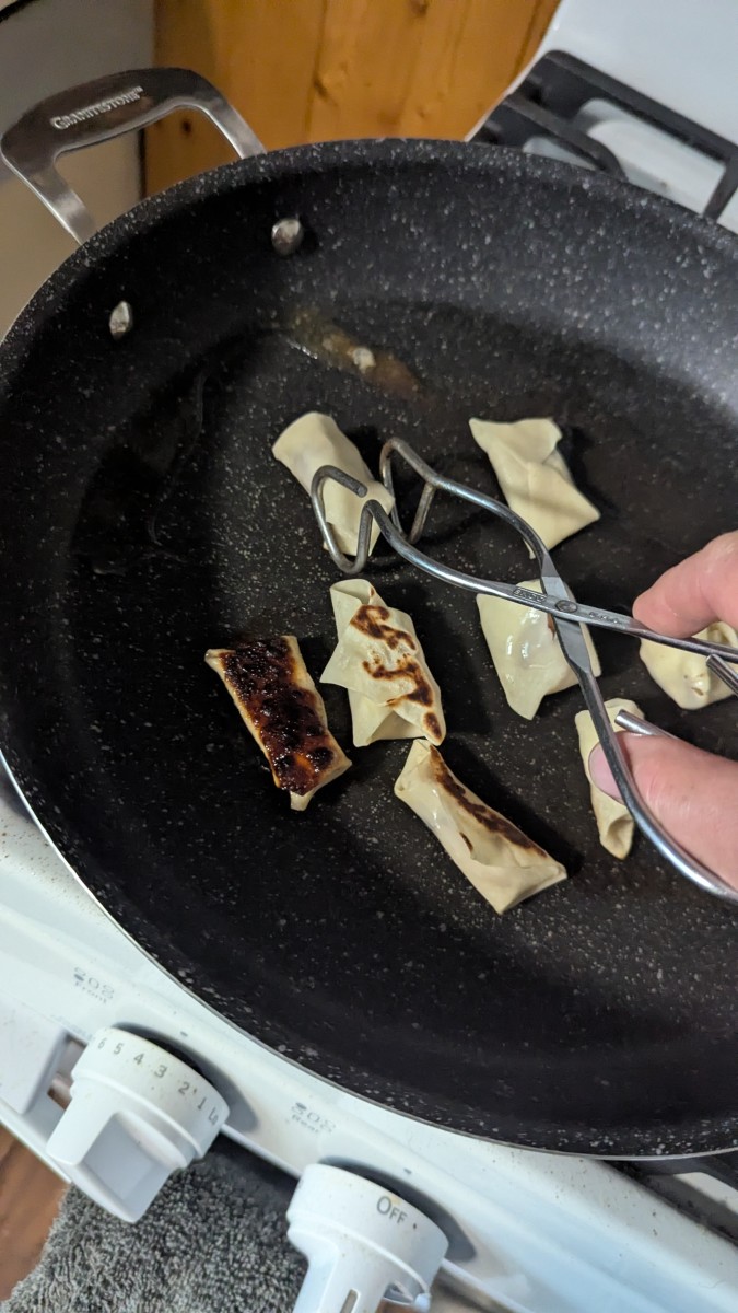 Pan Fried Apple Filled Wonton Wraps - HubPages
