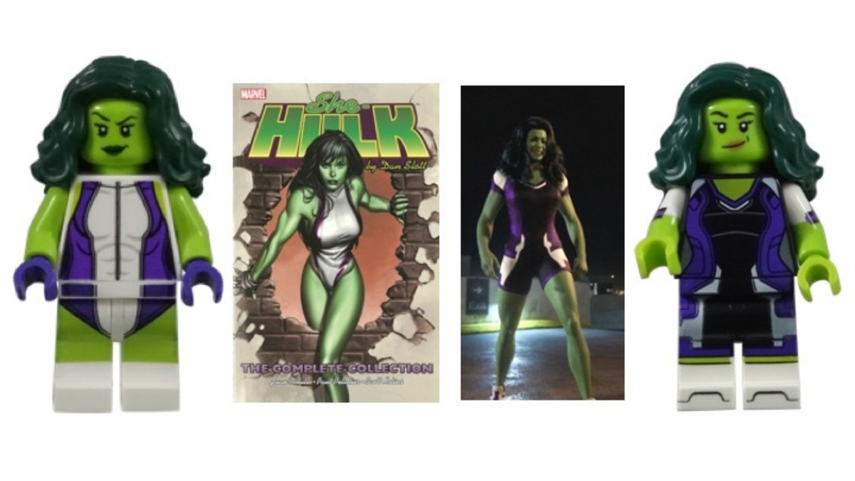 Lego She Hulk Custom Minifigure Red She Hulk Version 2 Printed On LEGO