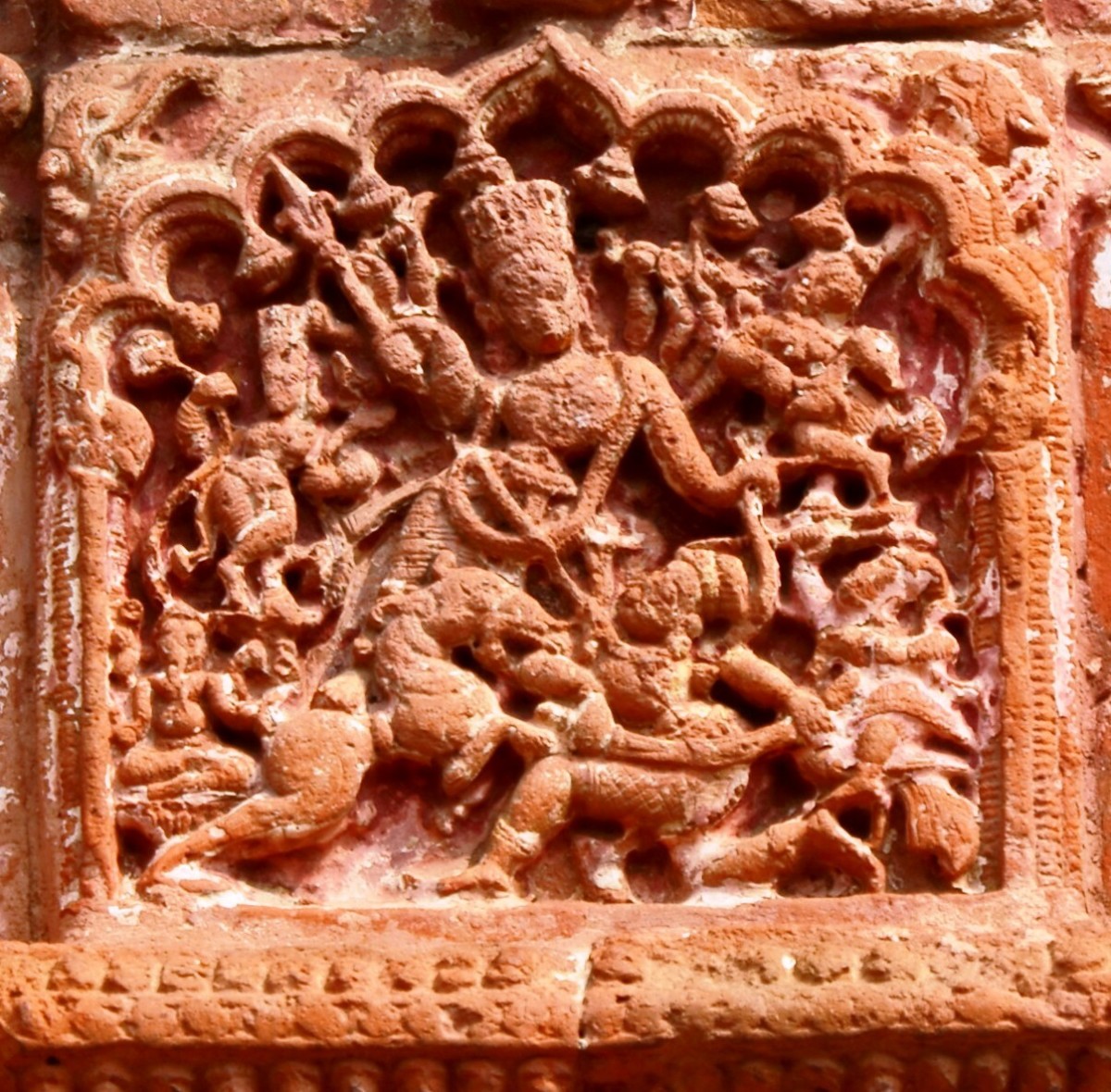 Goddess Durga's arms - in temples and in temple decoration of West ...