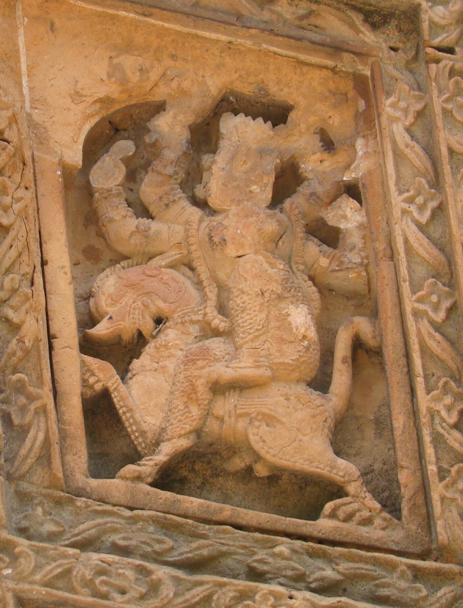 Goddess Durga's arms - in temples and in temple decoration of West ...