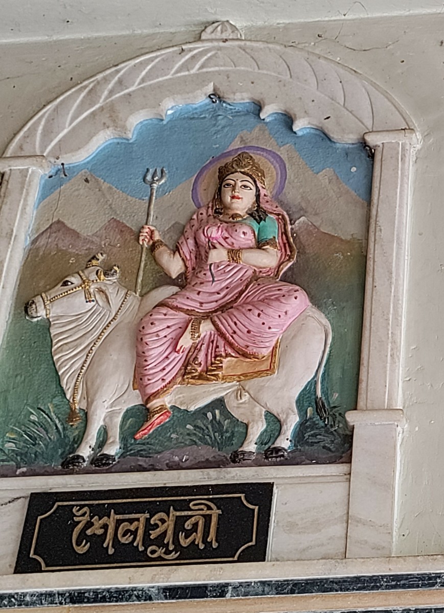 Goddess Durga's arms - in temples and in temple decoration of West ...