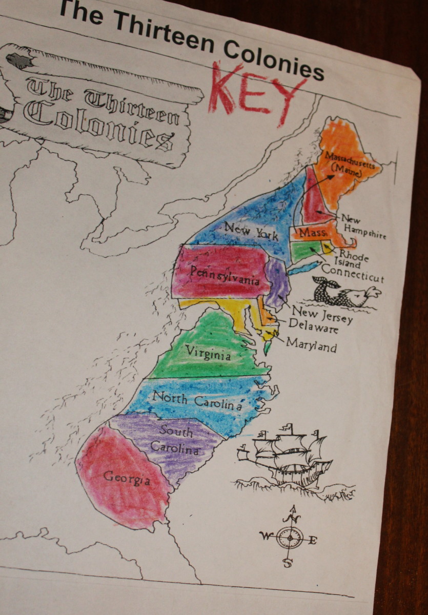 Thirteen Colonies Hands-on Lesson Plan for Elementary Kids - HubPages