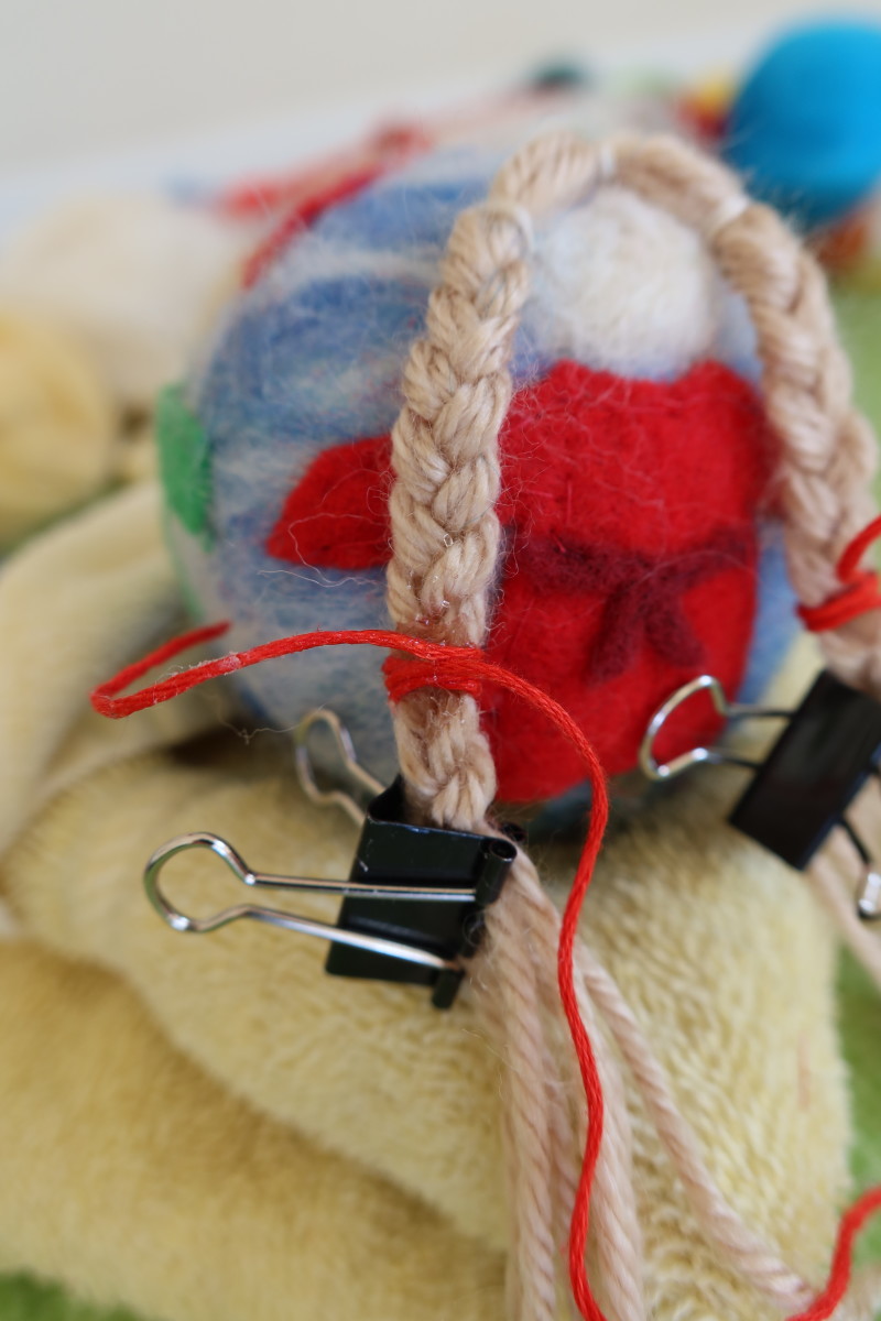 How to Make a Needle Felted "Hands Around the World" Christmas Ornament ...