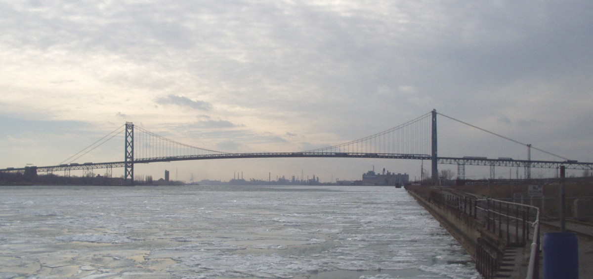 Visiting Detroit, Michigan, Over the Ambassador Bridge: An Impressive ...