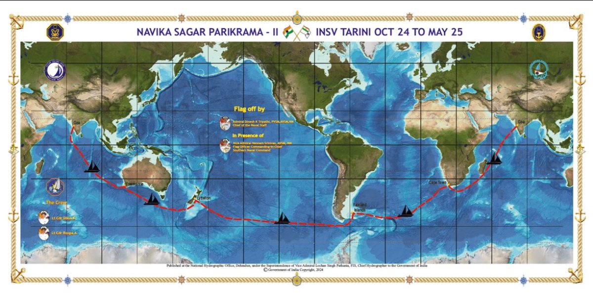Navika Sagar Parikrama II: Women of Indian Navy on a Transoceanic ...