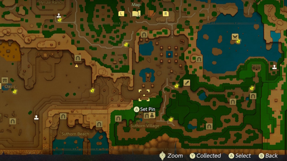 All Stamp Locations Map for “The Legend of Zelda: Echoes of Wisdom ...