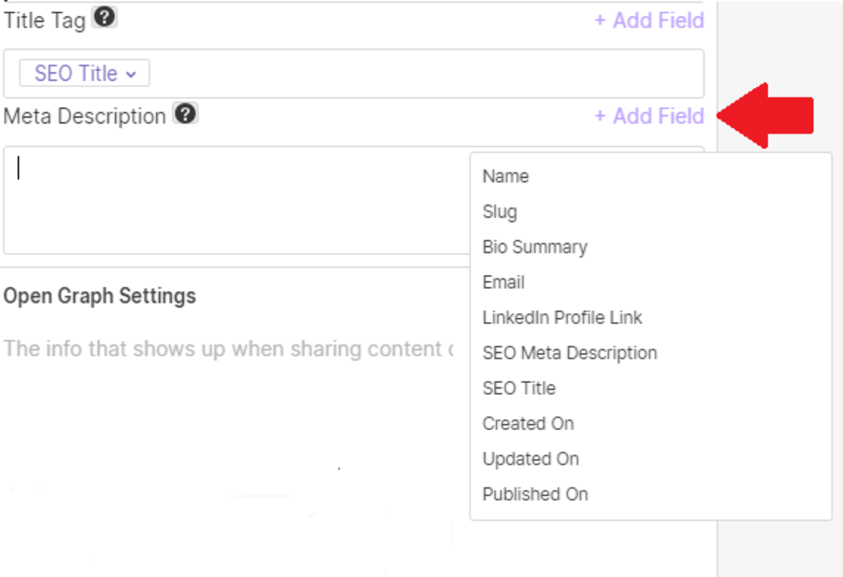 Adding SEO Title and Meta Description in Webflow CMS Collections - HubPages