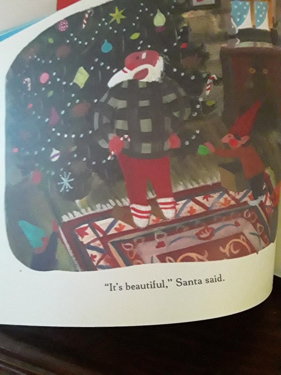 Helping Santa Have a Merry Christmas Too in Charming Holiday Picture ...