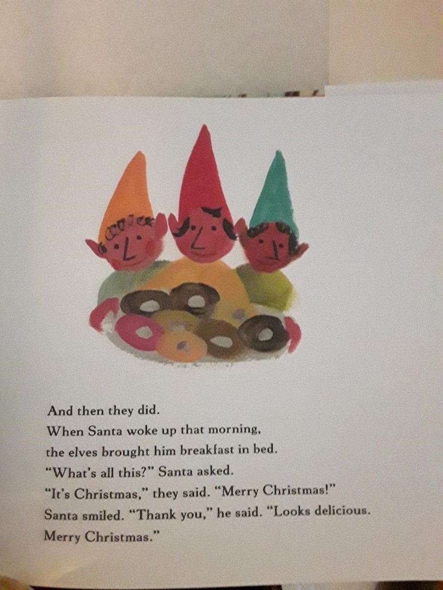 Helping Santa Have a Merry Christmas Too in Charming Holiday Picture ...