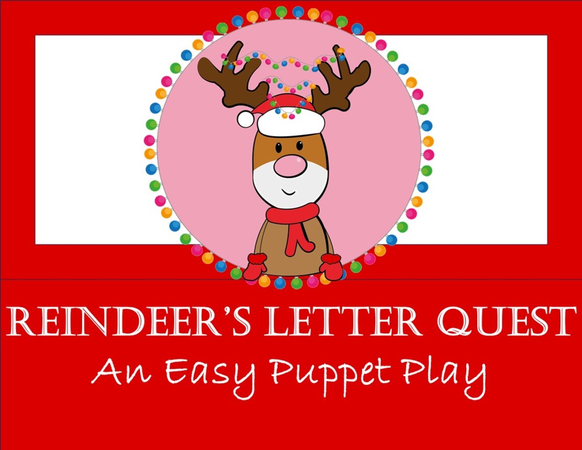 Reindeer's Letter Quest: A Short and Easy Puppet Play for Christmas ...