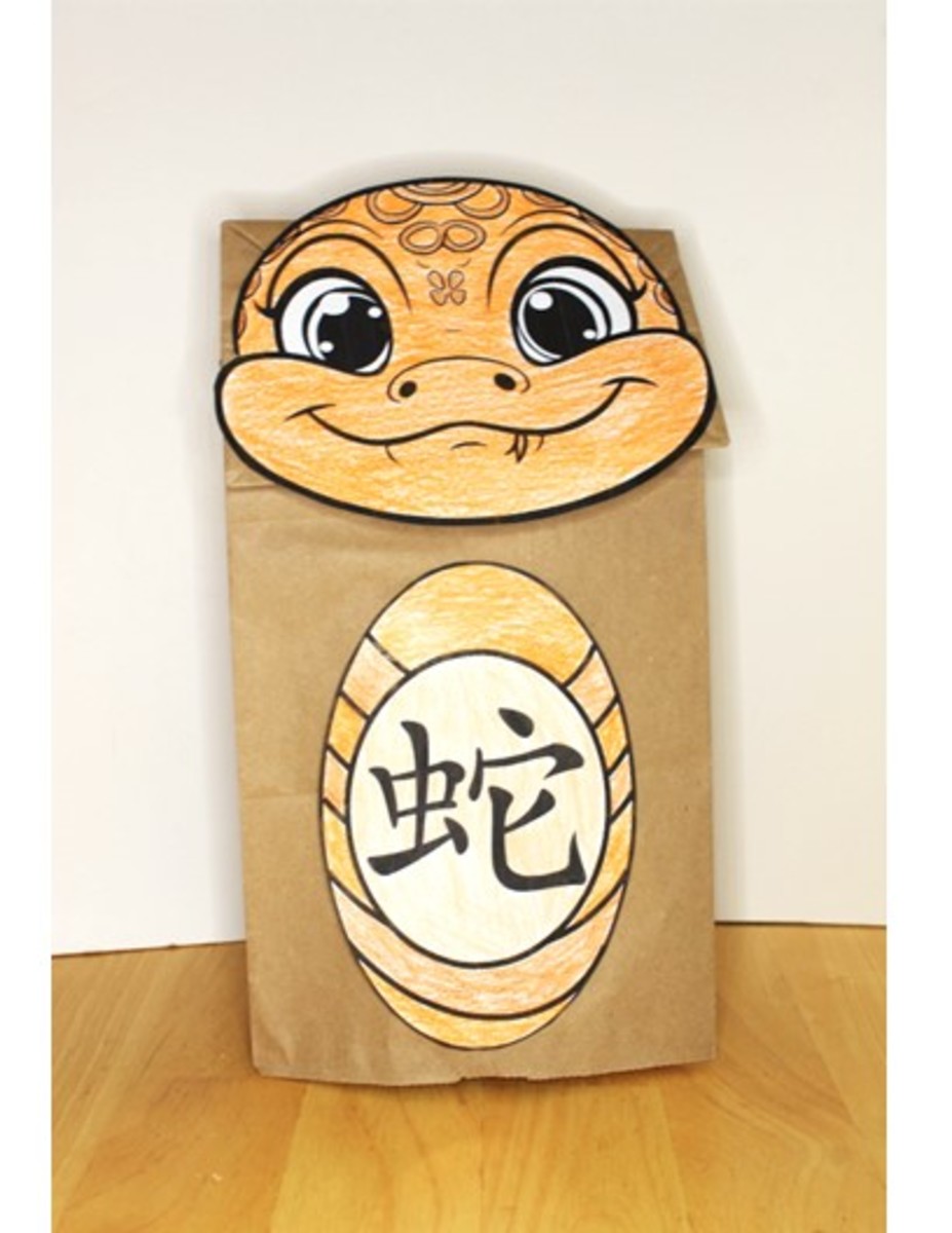 Year of the Snake Crafts: Printable Kid Craft Projects for Chinese New ...