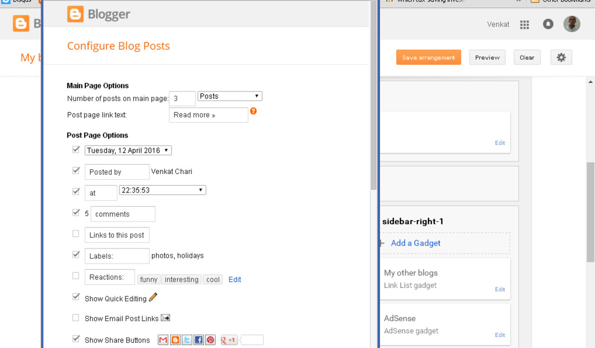 How to Design/Customize and Add Gadgets to Your Website Using Blogger Layout Tools - HubPages
