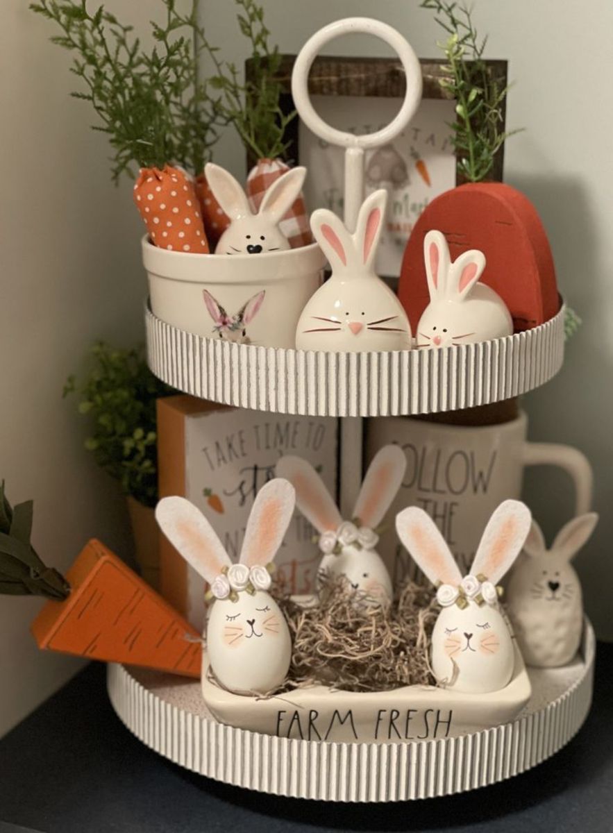 25+ Easter Tiered Tray Decor Ideas - HubPages