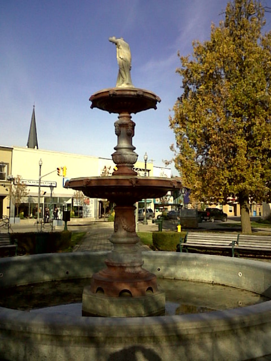 Visiting Pattullo's Fountain, Woodstock, Ontario: Remembering Andrew ...