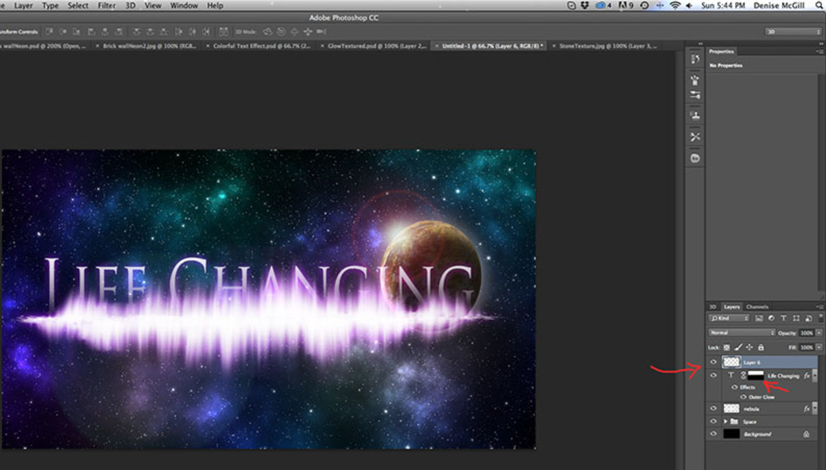 Create a Spacy Nebula Text Effect in Adobe Photoshop - HubPages